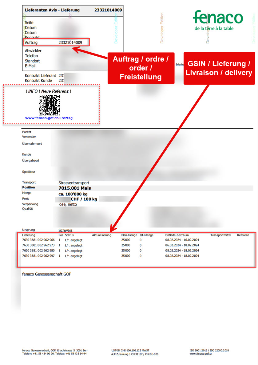 ! INFO ! : Neue Referenzen ! - fenaco GOF